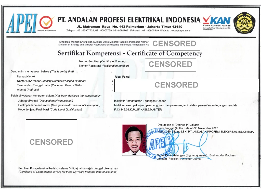 CERTIFICATION – aisal.id